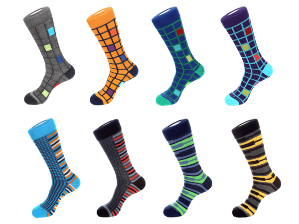8 Pair Combo Pack # 21 Socks – Unsimply Stitched